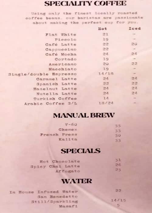 Menu of Mathaqat Tearoom & Pastries, Al Safa, Dubai