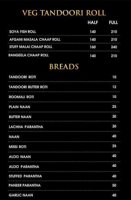Menu of Veg Protein Soya Chaap Corner, Gulmohar Colony, Bhopal