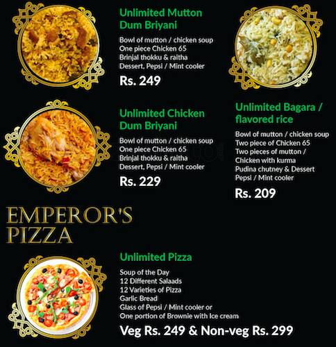 Menu at Emperor Foods, Chennai, # M-7
