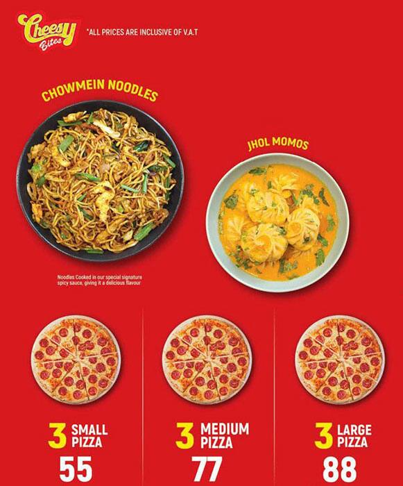 Menu of Cheesy Bites, Al Quoz, Dubai