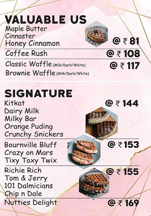 Menu of London Bubble Co., Gomti Nagar, Lucknow