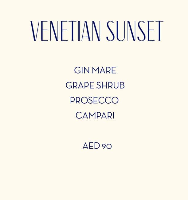 Menu of Talea By Antonio Guida, Al Ras Al Akhdar, Abu Dhabi