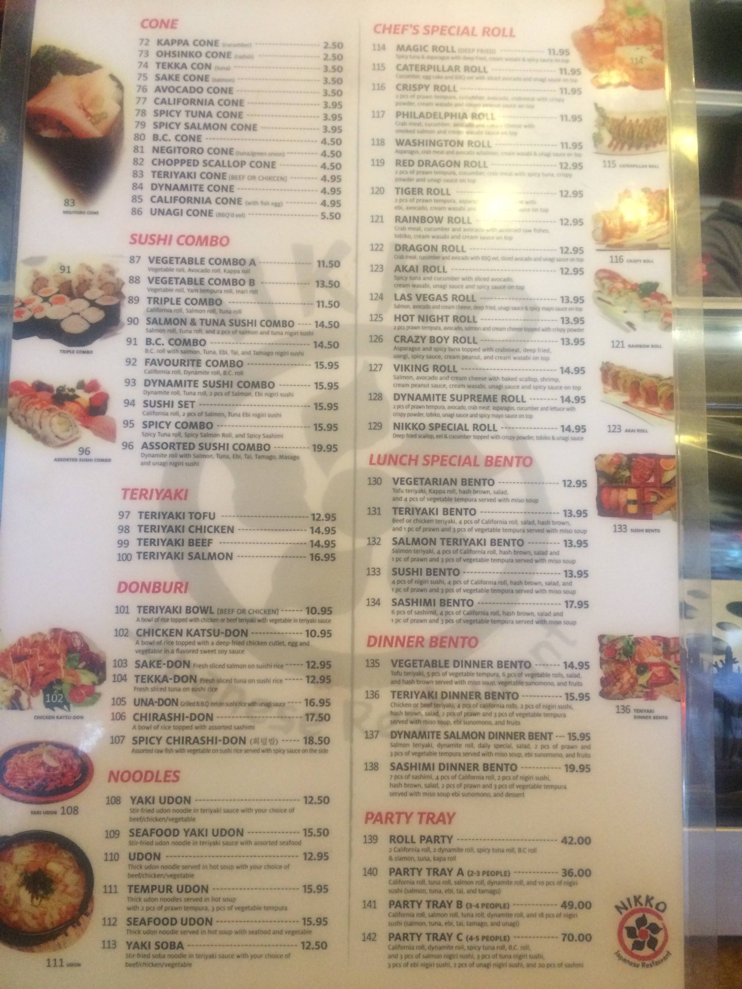 Menu at Mount Baker Pub, Cranbrook