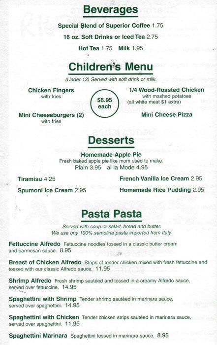 Menu at Andrew's Open Pit BBQ, Park Ridge