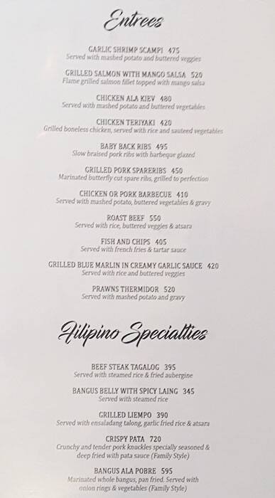 Menu at Bag of Beans, Twin Lakes restaurant, Laurel, 3V94+FP6