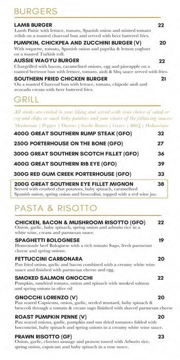 Menu at Knox Tavern pub & bar, Wantirna South, 1 Capital City Blvd