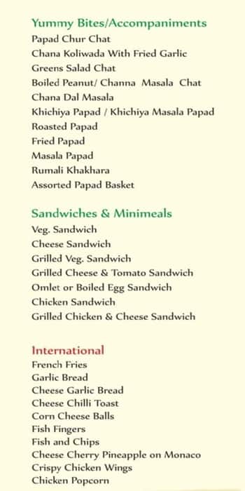 Menu at Avenue 27 Kitchen and Bar, Mumbai