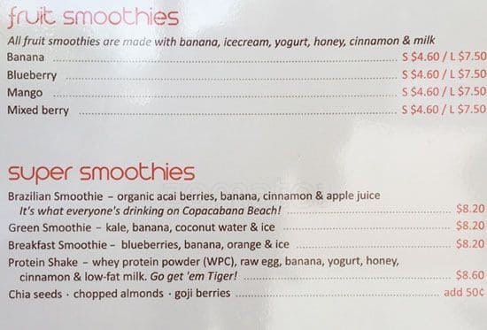 Menu at Rhubarb Cafe, Applecross