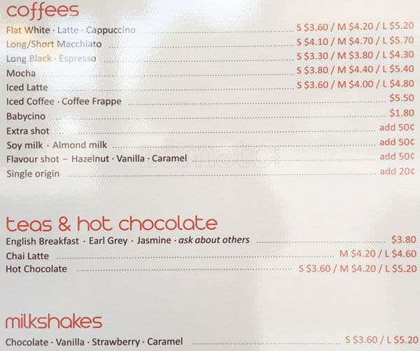 Menu at Rhubarb Cafe, Applecross