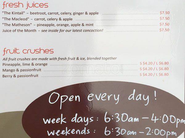 Menu at Rhubarb Cafe, Applecross