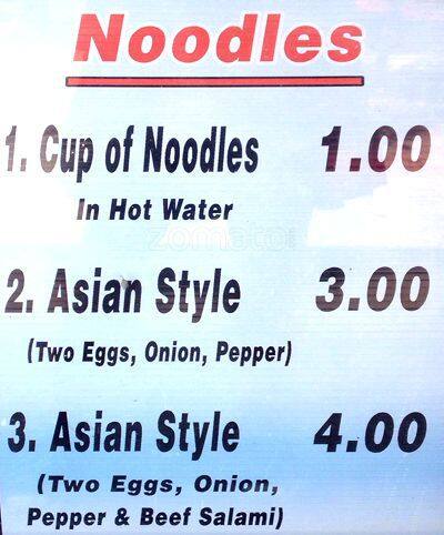 Menu at 3 Star Coffee Shop cafe, New York City, 600 Marlborough Rd