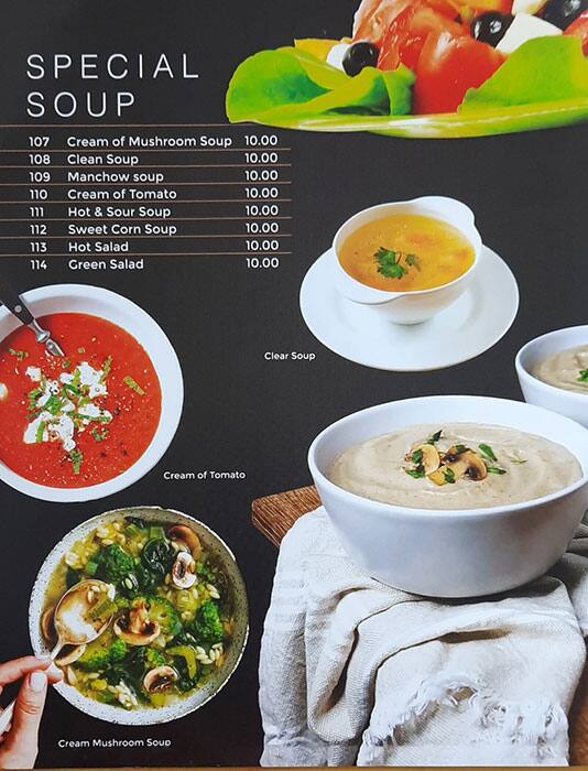 Menu at Old Calicut Live, Abu Dhabi