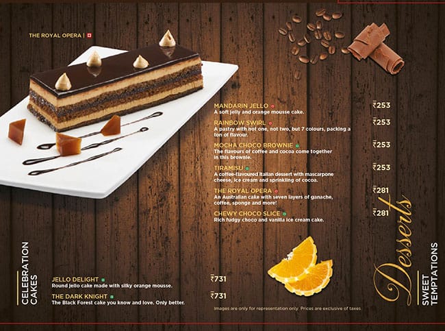 Menu at The Square by Cafe Coffee Day, Hyderabad