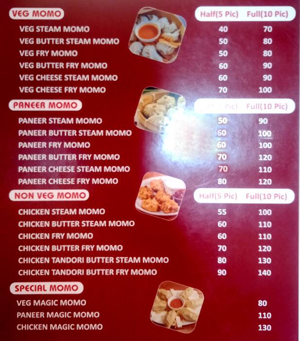 Menu of King's Momos & Frankie, Ulwe, Navi Mumbai