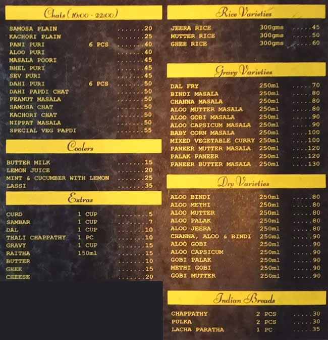 Menu of Southie By Chef Renuka, HSR, Bangalore