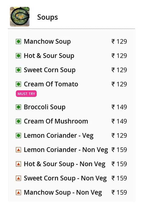 Menu of Latitude Cafe And Restro, Maharana Pratap Nagar, Bhopal
