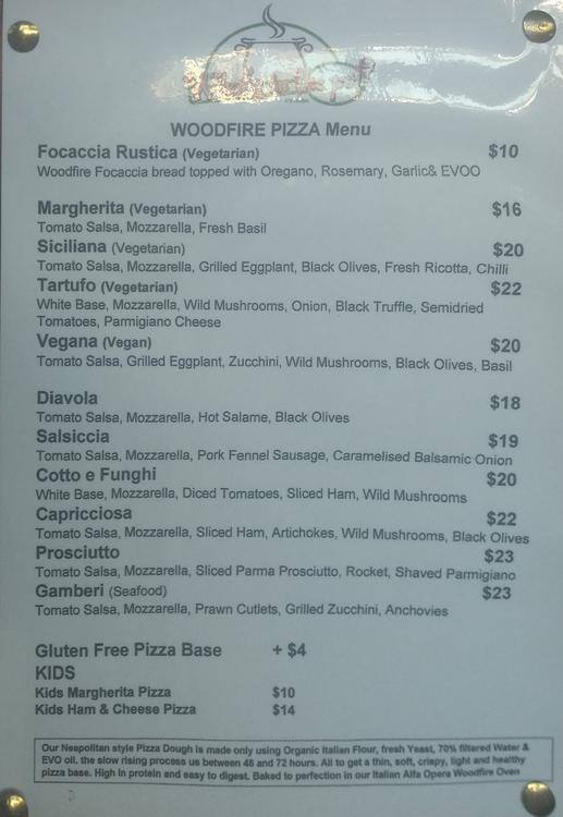 Menu at What's in the Pot restaurant, Redcliffe