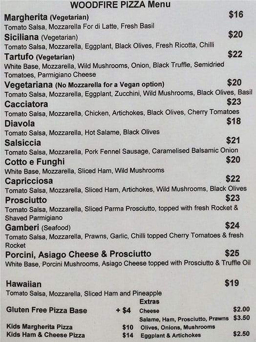 Menu at What's in the Pot restaurant, Redcliffe