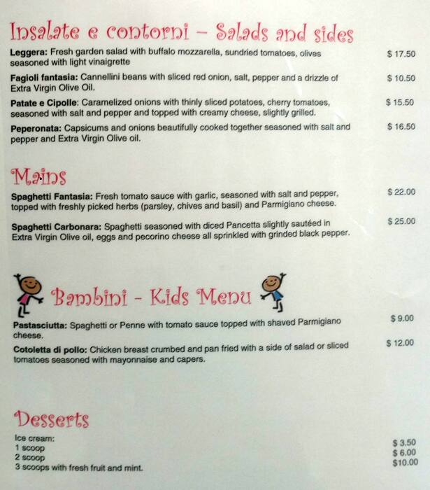 Menu at What's in the Pot restaurant, Redcliffe