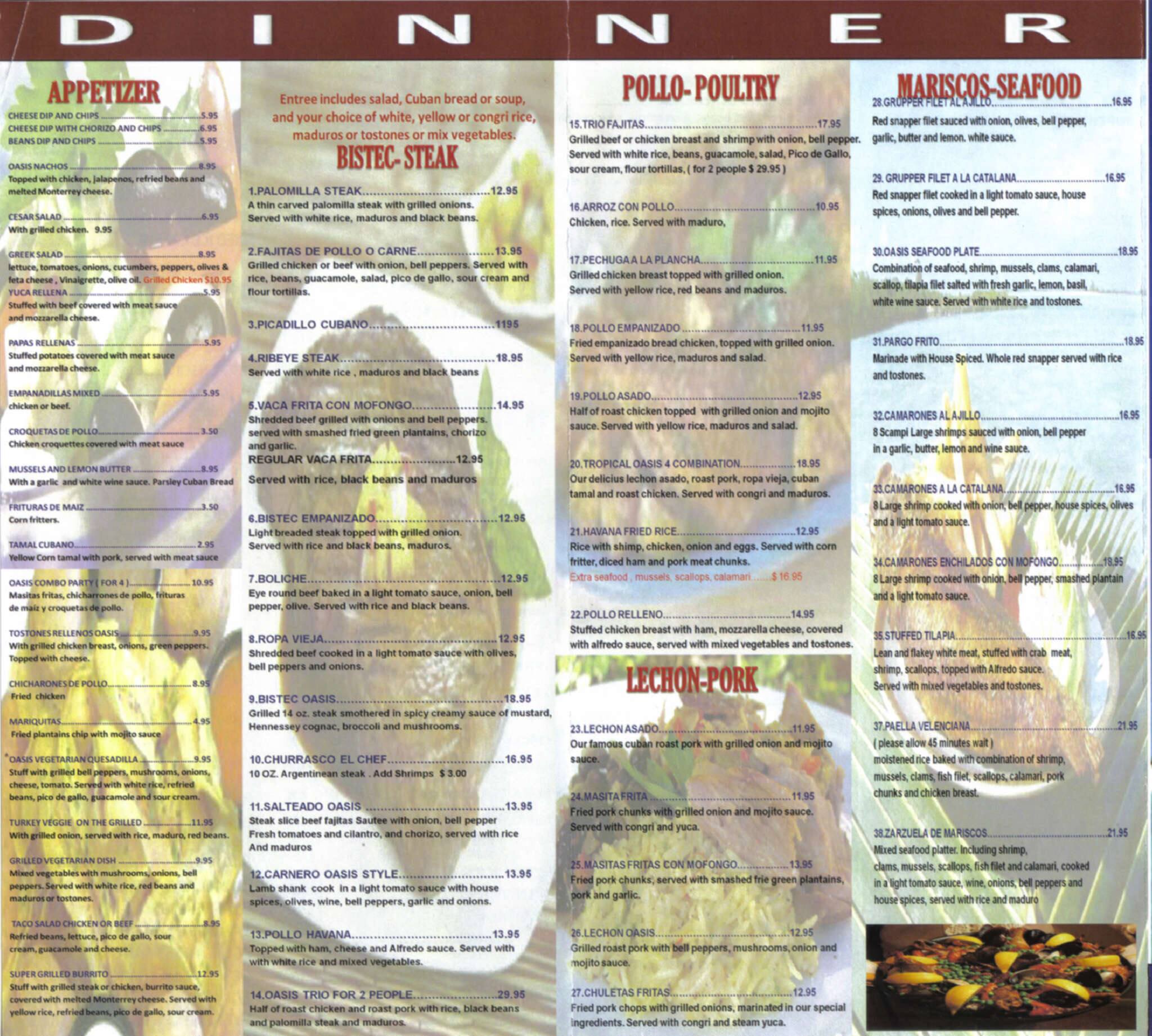 Menu at Simon Parrilla Bar and Grill Longwood, Longwood