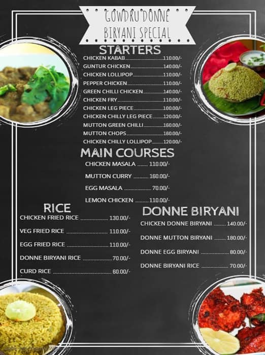 Menu of Biryani Bhavan, JP Nagar, Bangalore