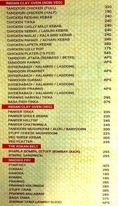 Jai Hind Lunch Home a Mumbai: Foto del Menu con Prezzi - Zomato