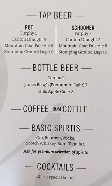 Menu at Brew Bar & Cafe, Hughesdale