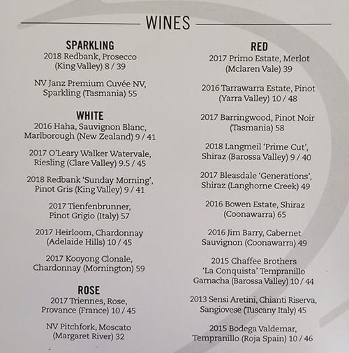 Menu at Brew Bar & Cafe, Hughesdale