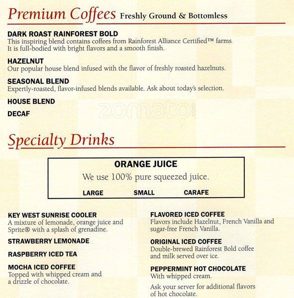 Menu at Egg & I cafe, Fort Worth, Lakewood Hill Dr