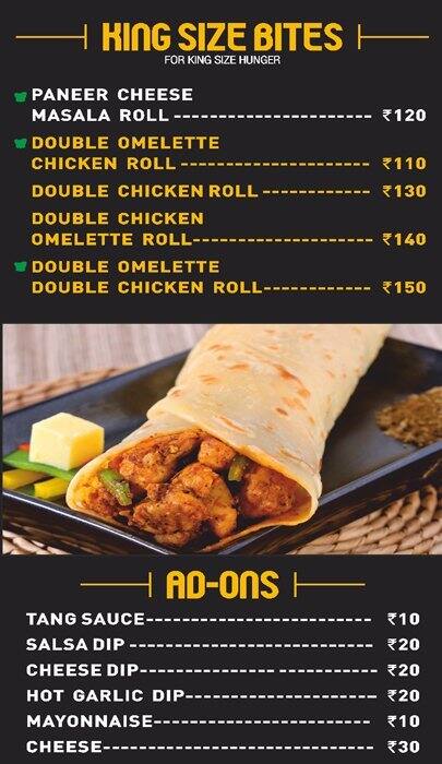 Menu at Rolls Mania, Chennai, 7 Menu at Rolls Mania, Chennai, 7