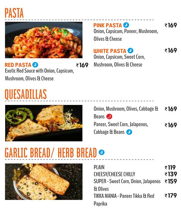 Menu at The Great Indian Pizza, Rajkot