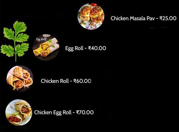 Menu of Nashta House, Badlapur, Thane