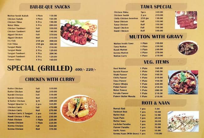 Menu of Classic Chicken, Gole Market, New Delhi