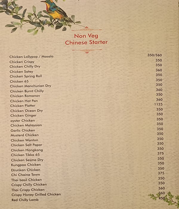 Menu at Bird Valley Bar And Restaurant Pimple Saudagar, Pimpri ...