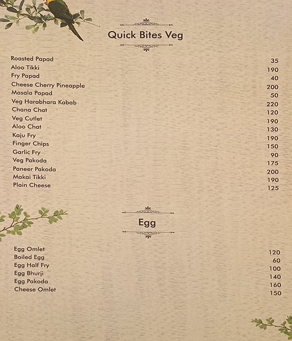 Menu at Bird Valley Bar And Restaurant Pimple Saudagar, Pimpri ...