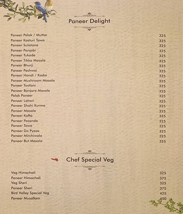 Menu at Bird Valley Bar And Restaurant Pimple Saudagar, Pimpri ...