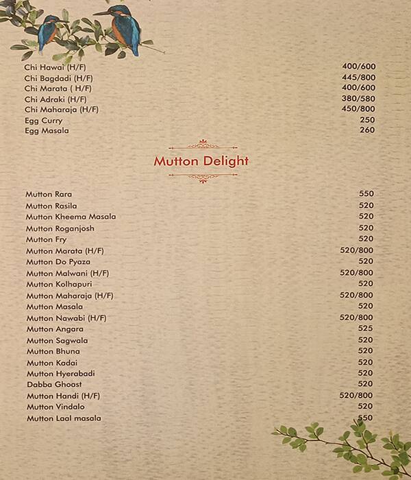 Menu at Bird Valley Bar And Restaurant Pimple Saudagar, Pimpri ...