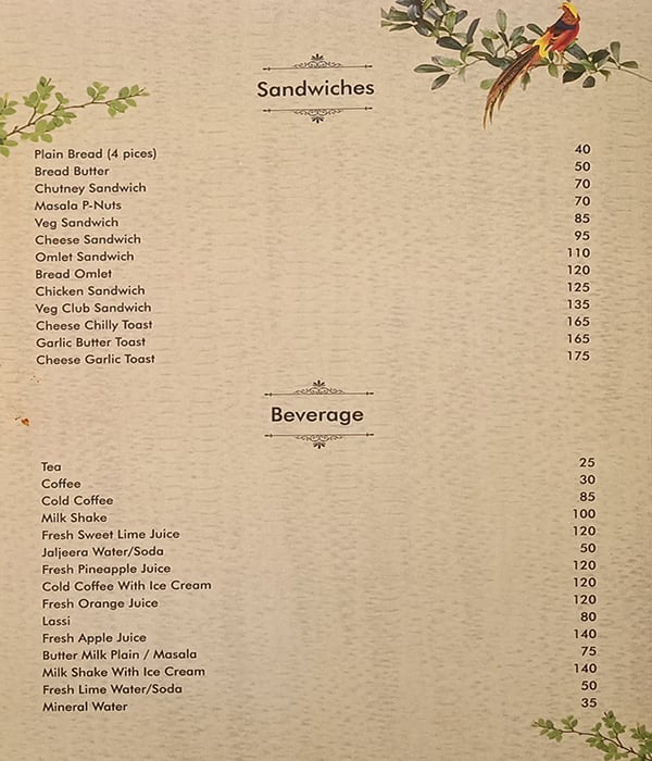 Menu at Bird Valley Bar And Restaurant Pimple Saudagar, Pimpri ...