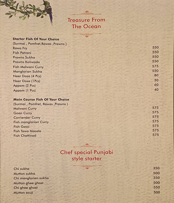 Menu at Bird Valley Bar And Restaurant Pimple Saudagar, Pimpri ...