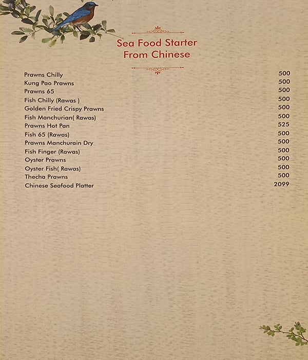 Menu at Bird Valley Bar And Restaurant Pimple Saudagar, Pimpri ...