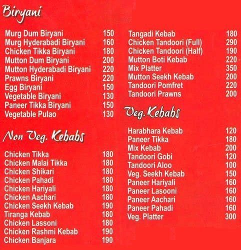 Real Biryani Menu, Menu for Real Biryani, Kalyan, Thane - Zomato