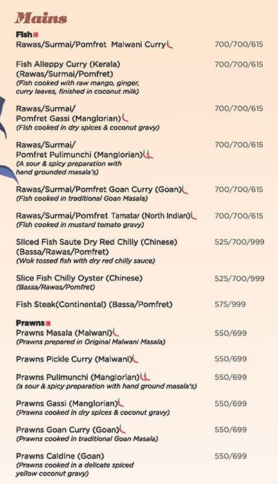 Menu at Tunga Kitchen & Bar Restaurant, Mumbai