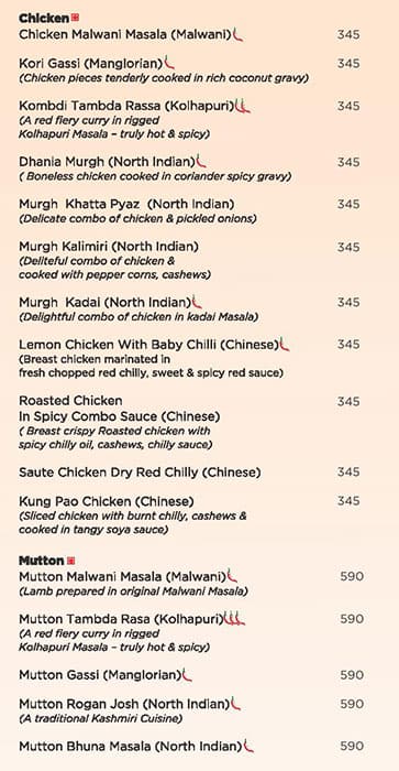 Menu at Tunga Kitchen & Bar Restaurant, Mumbai