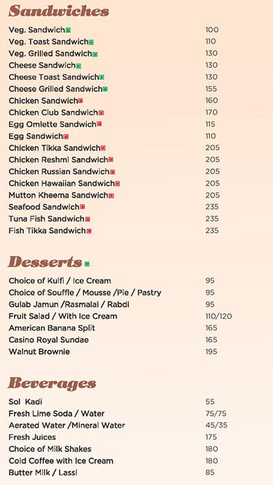 Menu at Tunga Kitchen & Bar Restaurant, Mumbai