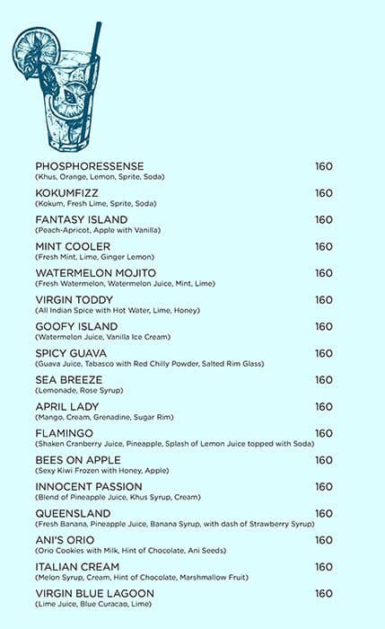 Menu at Tunga Kitchen & Bar Restaurant, Mumbai