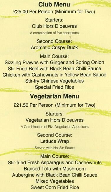 Menu at Four Regions restaurant, London, 102-104 Kew Rd