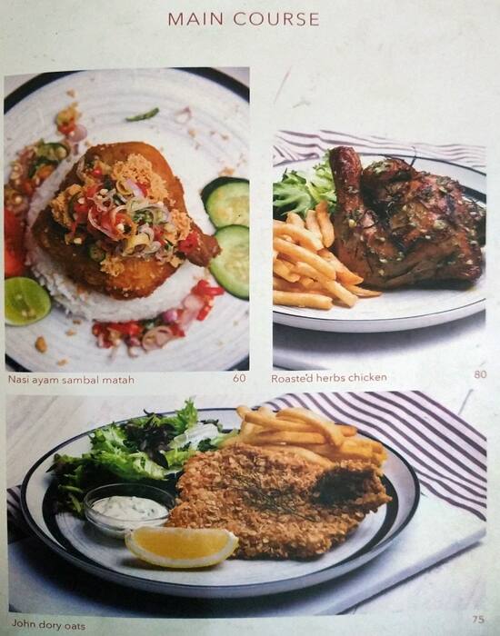 Menu at Delico cafe, Jakarta, Summitmas Tower
