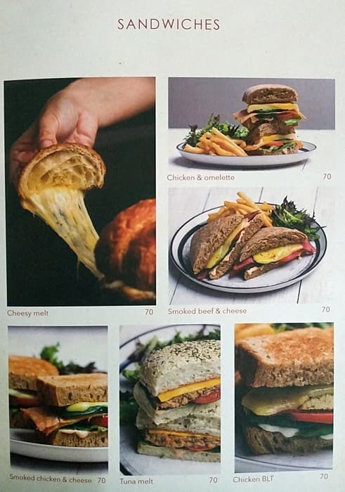 Menu at Delico cafe, Jakarta, Summitmas Tower