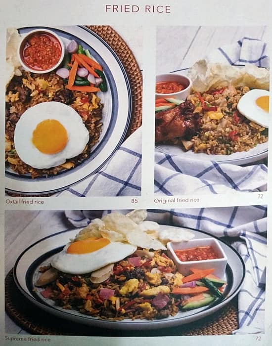 Menu at Delico cafe, Jakarta, Summitmas Tower