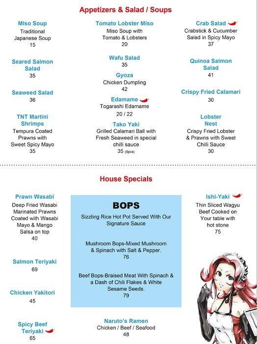 Manga Sushi Menu, Menu for Manga Sushi, Jumeirah 2, Dubai - Zomato